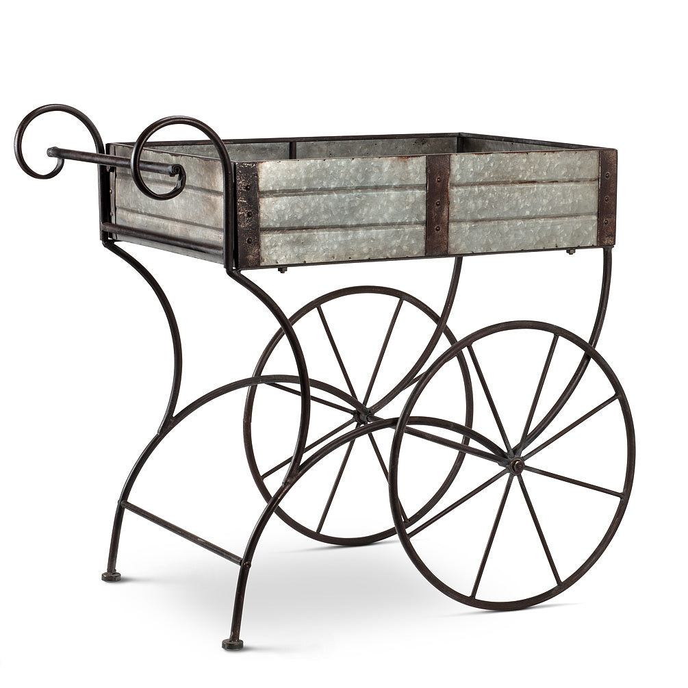 Two Wheel Flower Cart | WickerPark® Patio Furniture Toronto - Patio ...